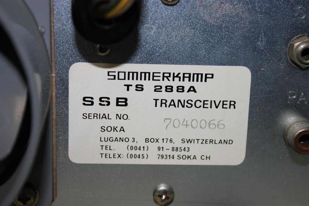 Amateurfunkgerät Sommerkamp TS 288A (Gebraucht) in Thun für CHF 490 ...