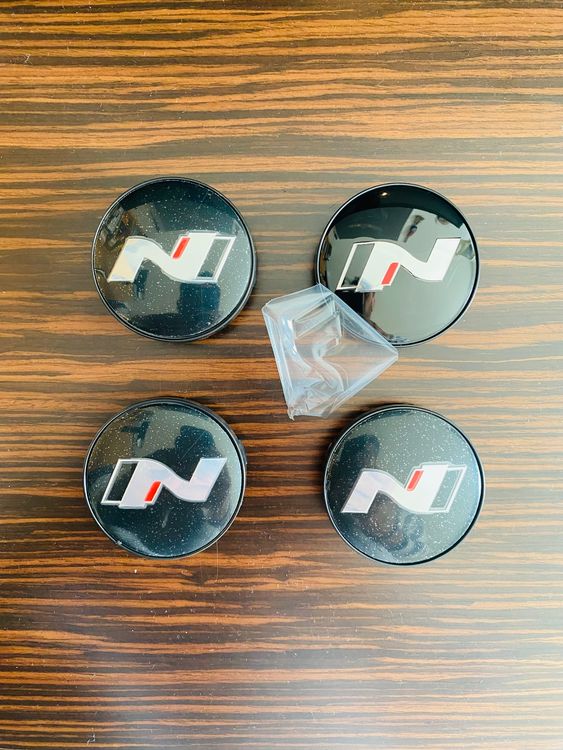 Hyundai N Line 60mm Nabendeckel Radkappen Felgendeckel Neu (Neu und ...