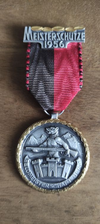 Meisterschützenmedaille 1956, Feldmeisterschaft Bern (Gebraucht) in Siebnen für CHF 14 – mit ...