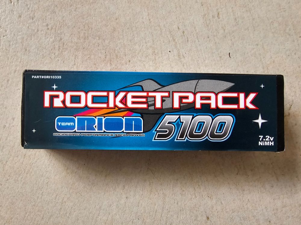 TEAM ORION Rocket Pack 5100 7.2V NiMH Tamiya Plug (12 AWG) (Neu und ...