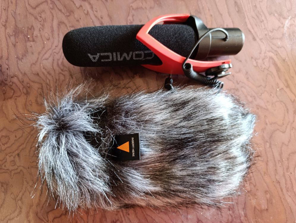 Comica Mikrofon mit Fell-Windschutz - Top Zustand! | Kaufen auf Ricardo