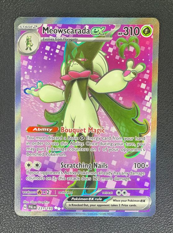 Pokemon TCG - Meowscarda ex #231 - S&V Paldea Evolved - NM (Neu (gemäss ...