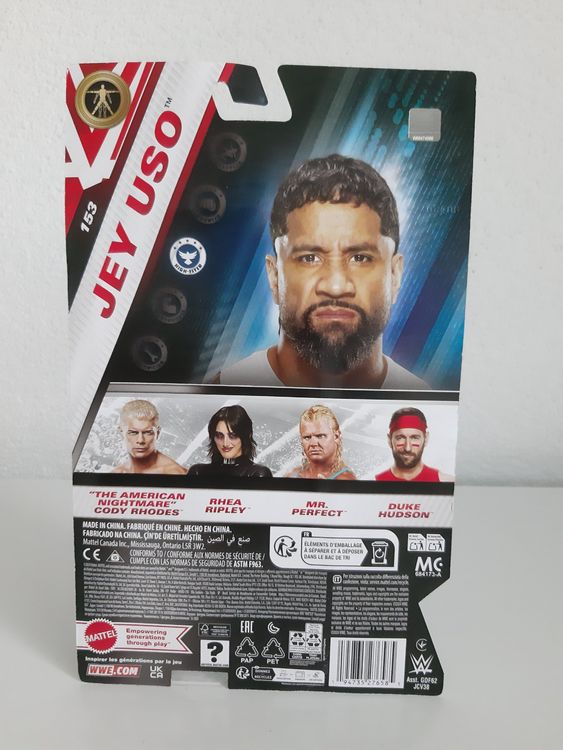 WWE Basic Series 153 Action Figure - Jey Uso (Neu und originalverpackt ...