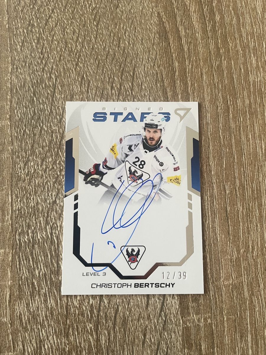 Christoph Bertschy Signed Stars Level 3🔥 12/39🔥 (Neu und ...