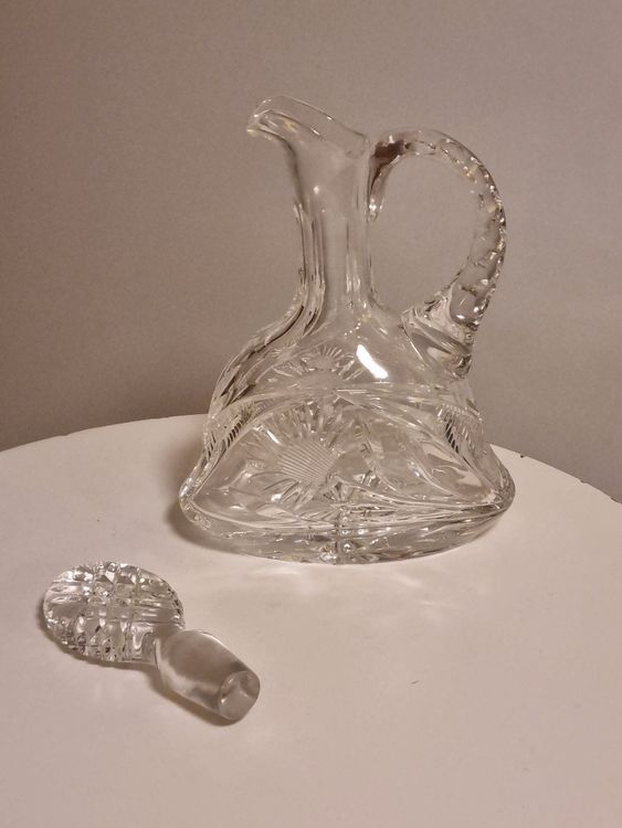 Vintage Glas Karaffe mit Stopfen 20cm (Gebraucht) in Scharnachtal für ...