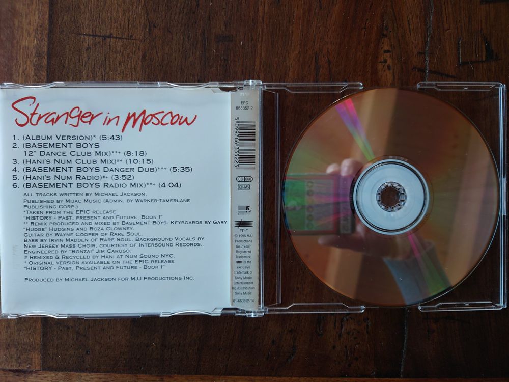 Michael Jackson Stranger in Moscow single (Gebraucht) in für CHF 2.9 ...