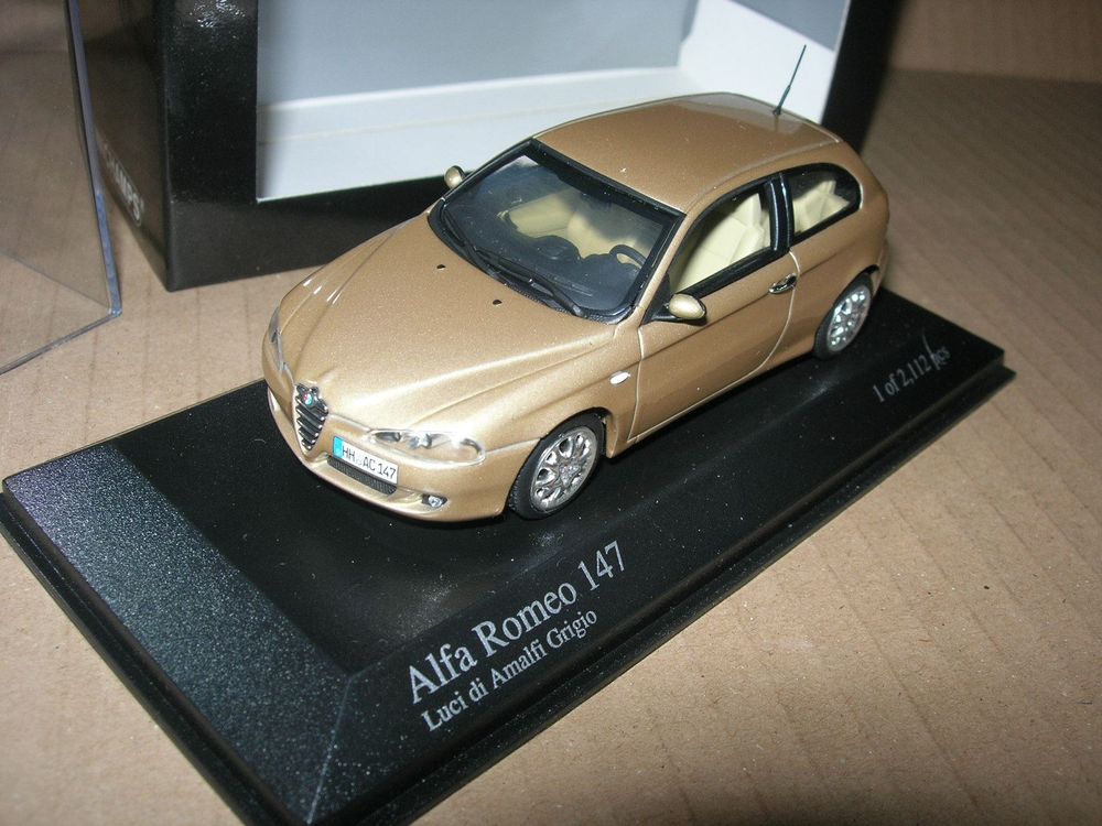 Alfa Roméo 147 2008 beige * Minichamps 1:43 | Kaufen auf Ricardo
