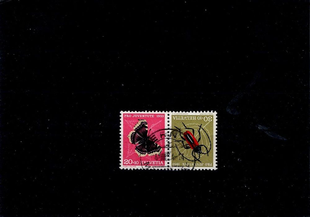 1953 aus PJ-Kehrdruckbogen K44 ʘ, Kat.60.- 1953 aus PJ-Kehrd (Gebraucht) in Klingnau für CHF 3.9 ...