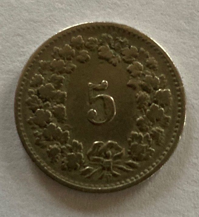 5 Schweizer Rappen 1901 (Gebraucht) in Lovens für CHF 1 – mit Lieferung ...
