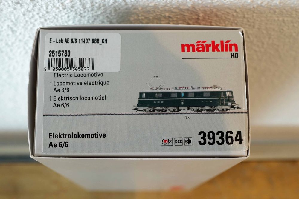 Märklin 39364 H0 E-Lok Ae 6/6 11407, SBB (Neu und originalverpackt) in ...
