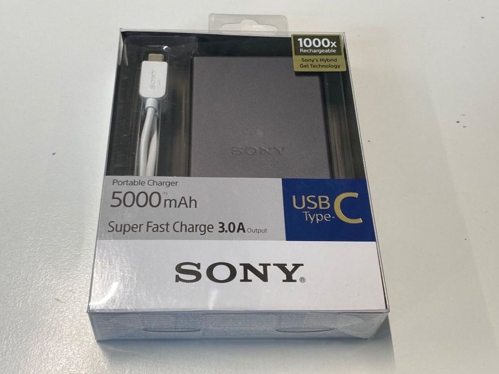 SONY USB-C Super Fast charge (3.0A) - Li-ion Polymer Battery (Neu (gemäss Beschreibung)) in ...