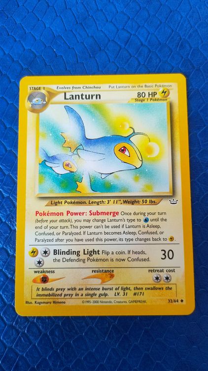 Lanturn - Neo Revelation - Pokemon (Gebraucht) in Subingen für CHF 2 – mit Lieferung auf Ricardo ...