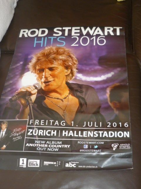 POSTER-PLAKAT ZÜRICH 1-7-2016 - 59X42 - ROD STEWART | Kaufen auf Ricardo