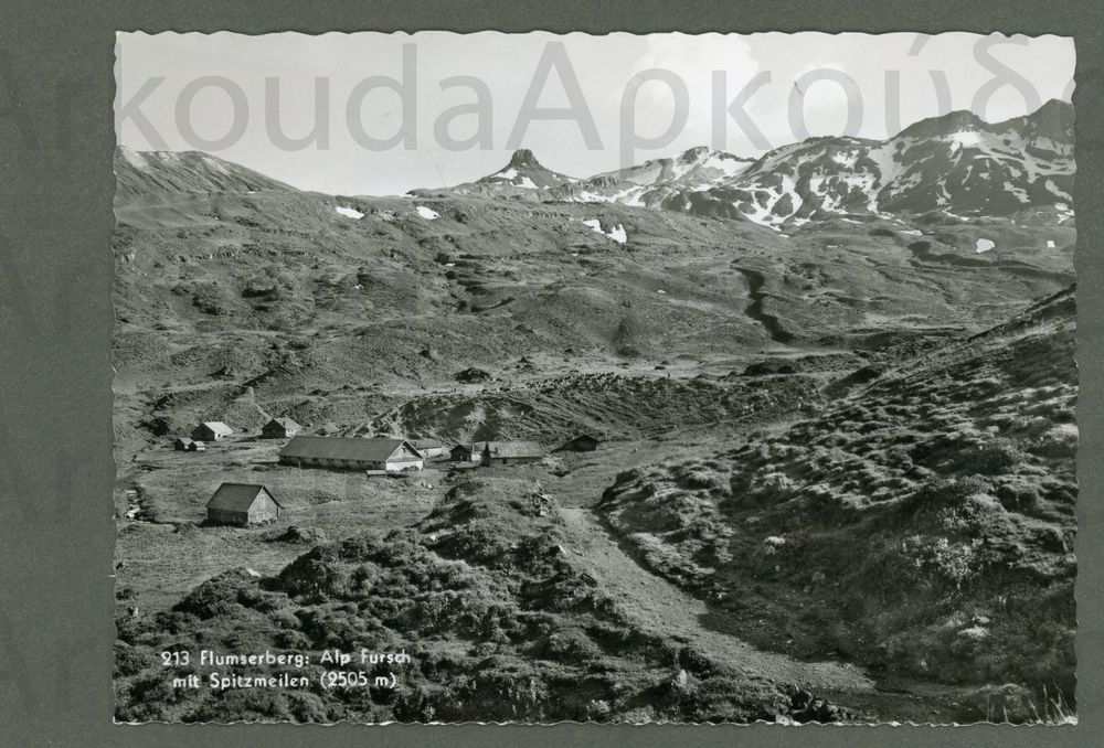 AK sw Flumserberg SG Alp Fursch, Spitzmeilen ex-ng ≈ 1953 (Gebraucht ...