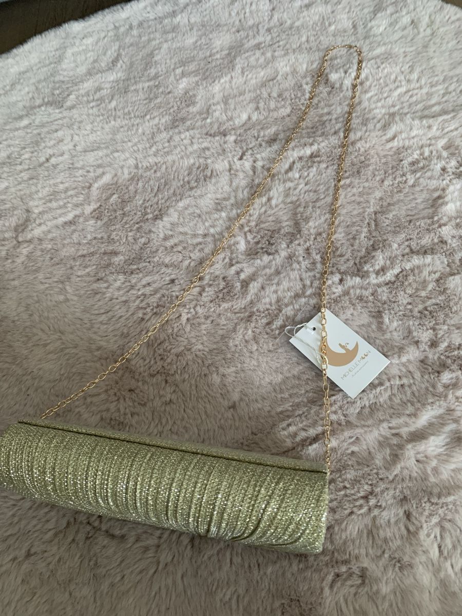 Superbe pochette dorée Michelle Moon (Neuf avec emballage d'origine) à ...