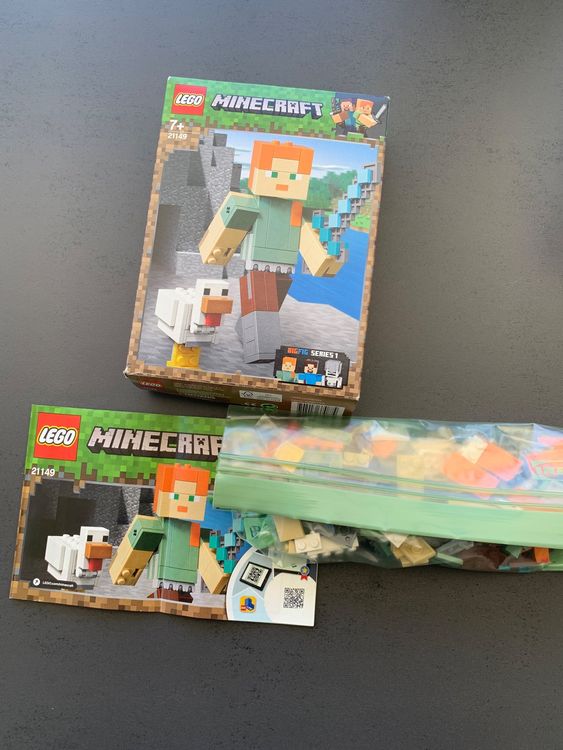 Lego Minecraft BigFig Alex mit Huhn 21149 | Kaufen auf Ricardo