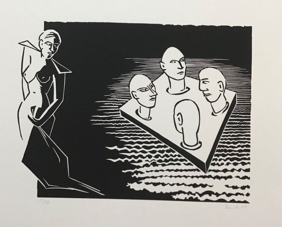 PETER EMCH LINOLSCHNITT SIGNIERT NUMMERIERT | Kaufen auf Ricardo