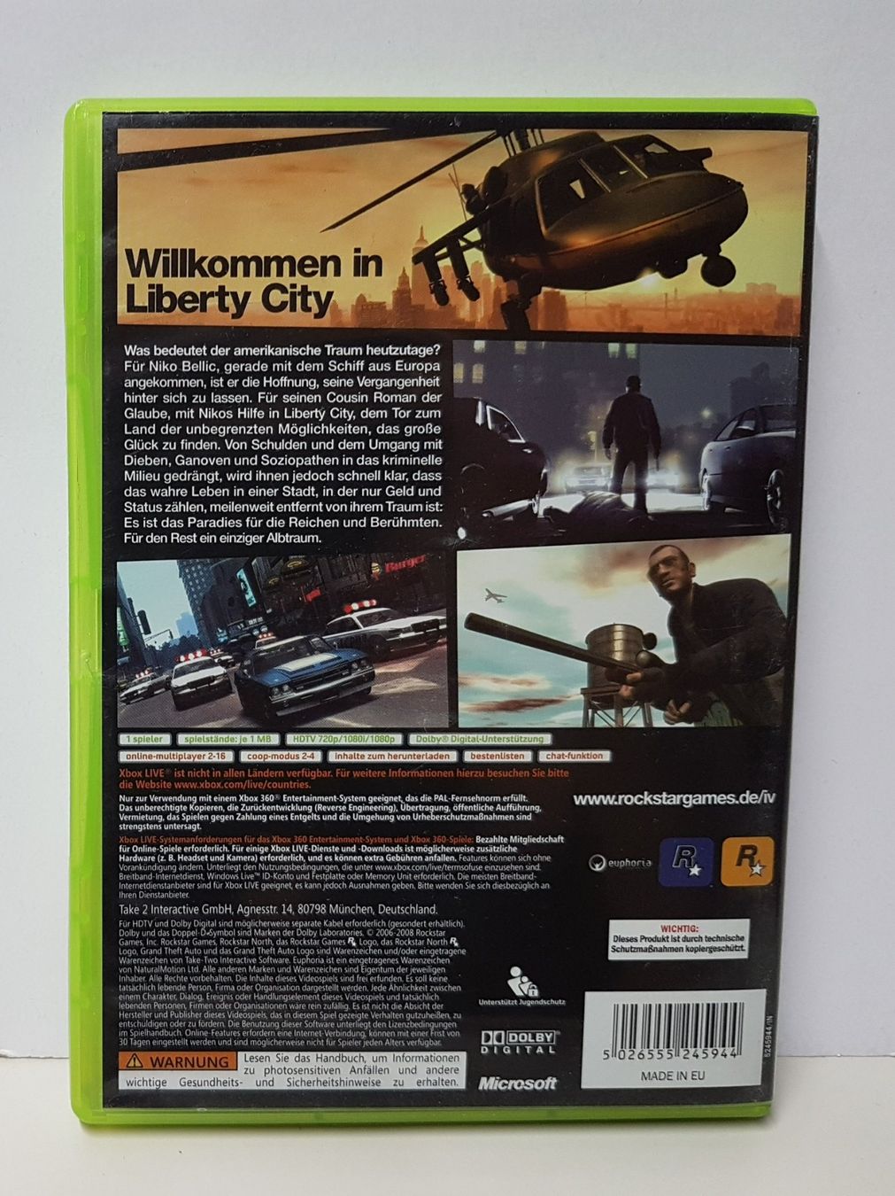 Grand Theft Auto 4/GTA IV Willkommen in Liberty City Xb 360 (Gebraucht ...