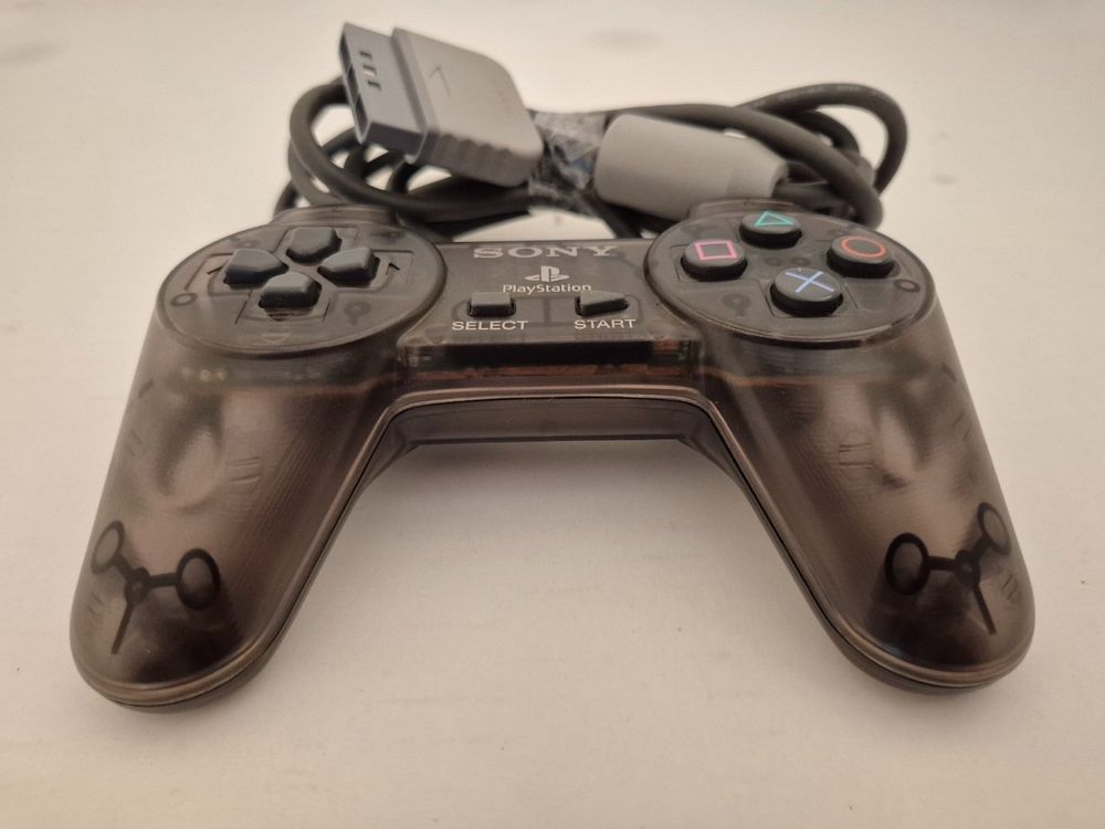 Sony Playstation 1 Controller schwarz transparent PS1 Zub... (Gebraucht ...