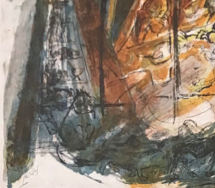 Pierre PARSUS (1921-2022) Lithographie Handsigniert (Gebraucht) in Root für CHF 5 – mit ...