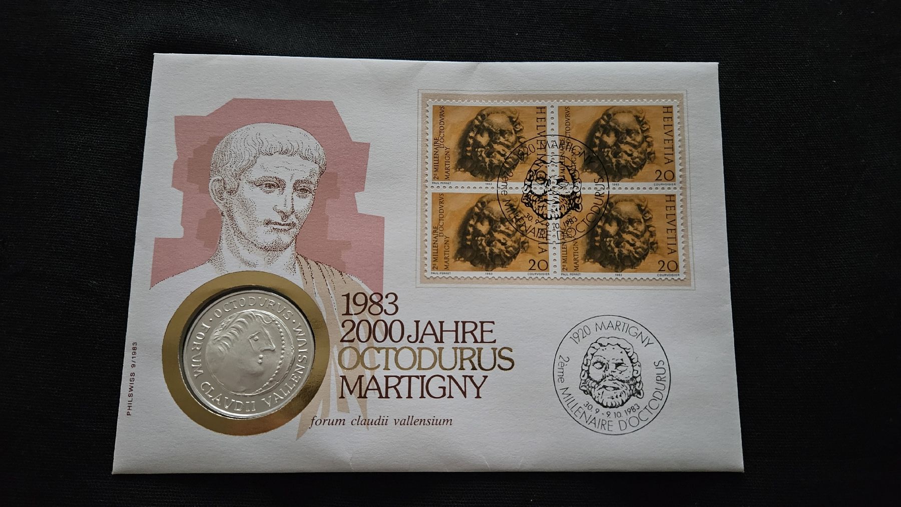 Numisbrief Martigny Münze & Briefmarken Set, 2000 Jahre Oct (Neuf (Voir ...