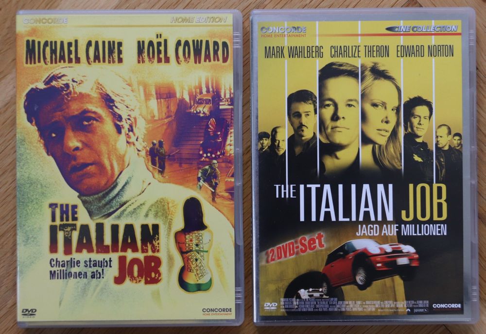 2 DVD: The italian job: Original von 1969 und Remake 2003 (Gebraucht ...