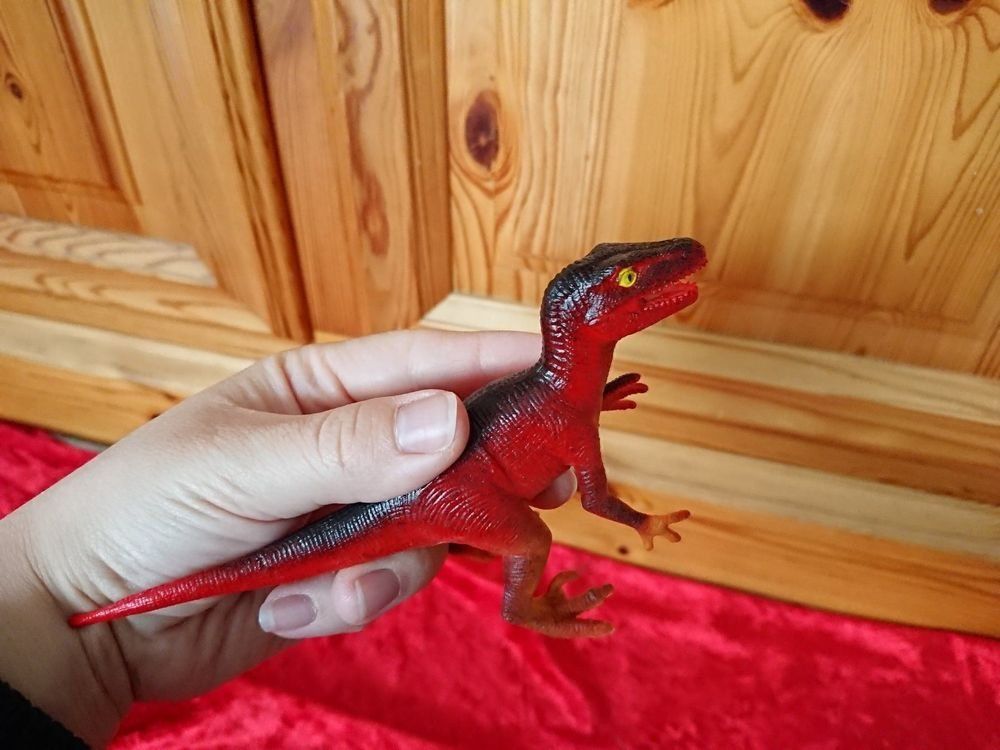 Dino Spielfigur Raptor rot, Tierfigur | Kaufen auf Ricardo