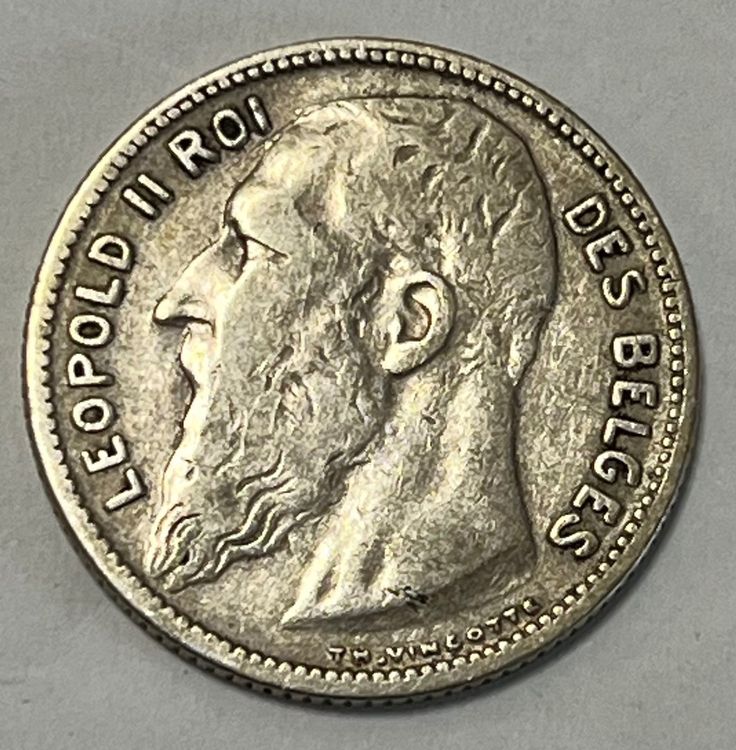 1 Franc - Léopold II - Belgien - 1904 (Silber .835) (Gebraucht) in Dietikon für CHF 21 – mit ...