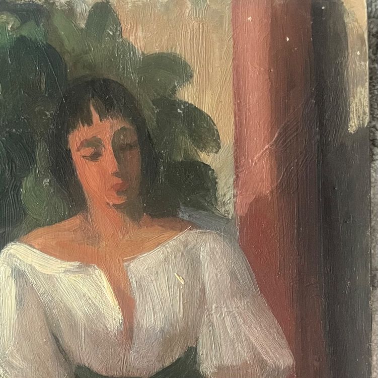 Renée Yolanda Hauser (1919-2008)Portre Gemälde von eine Dame | Kaufen auf Ricardo