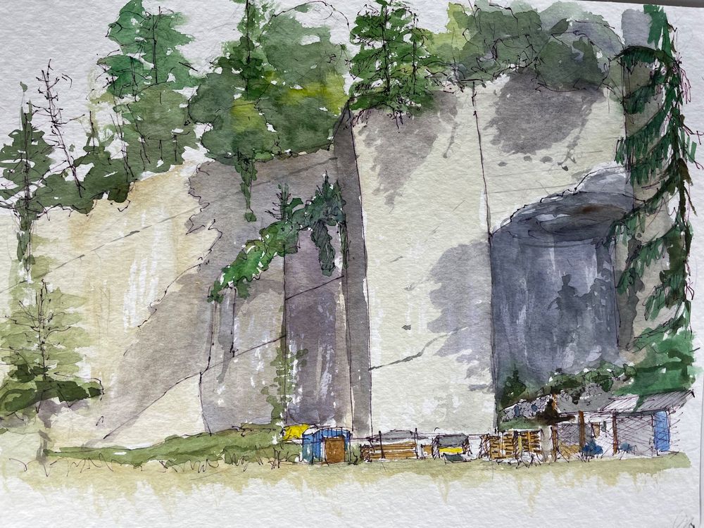 Aquarell von Leo Kalmus (1904-1986)Aus der Künstler Nachlass (Gebraucht ...
