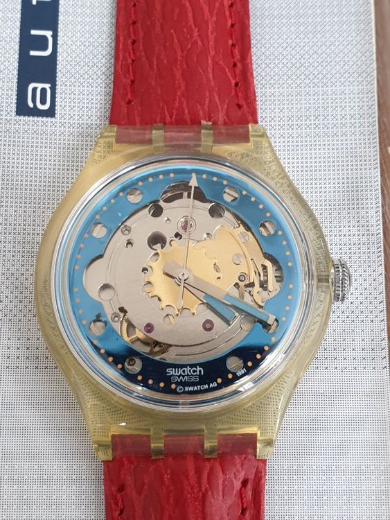 SWATCH AUTOMATIC SAK101 REDAHEAD NEU (Neu und originalverpackt) in für ...