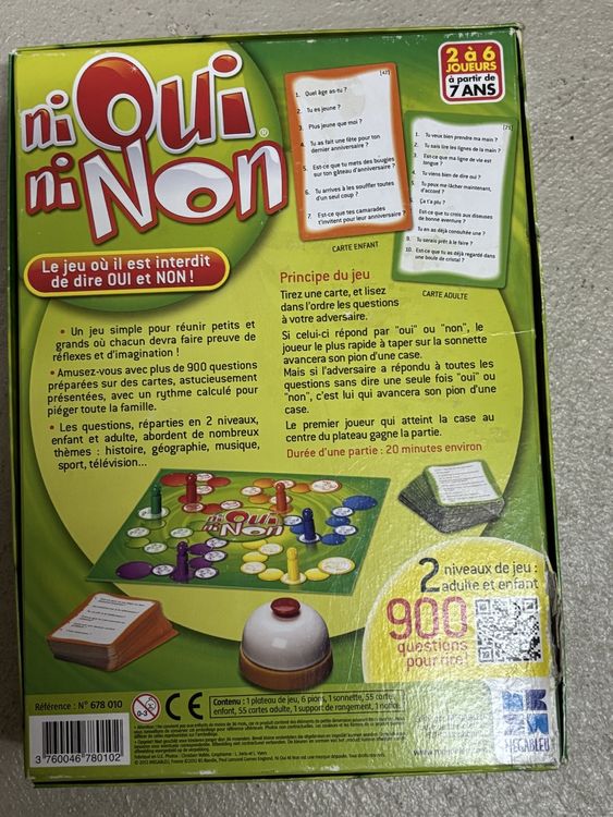 Ni Oui Ni Non - le jeu de questions amusant pour toute la fa (Neu ...