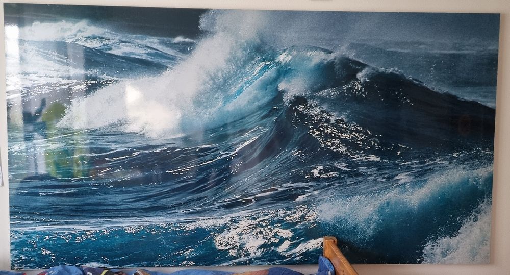 Bild Welle gross 132cm x 250cm (Gebraucht) in Oberwil b. Zug für CHF 10 – nur Abholung auf ...