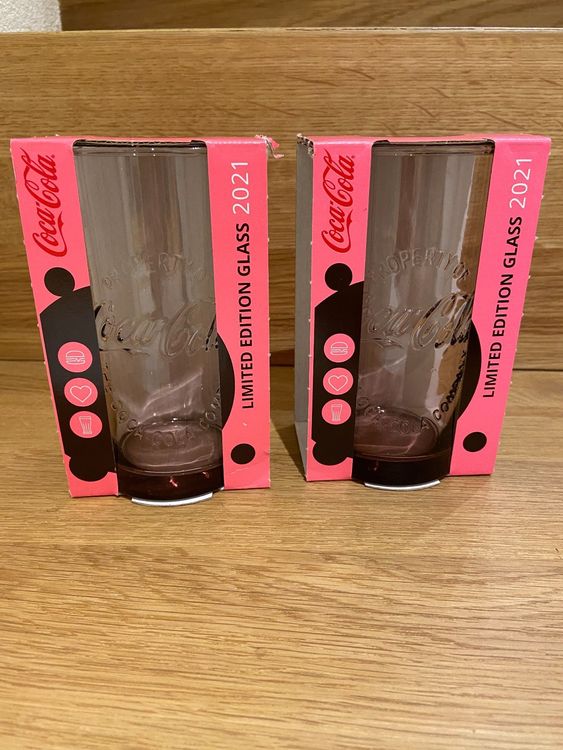 Coca Cola Glas, Pink,limitiert,Glas (Neu und originalverpackt) in ...