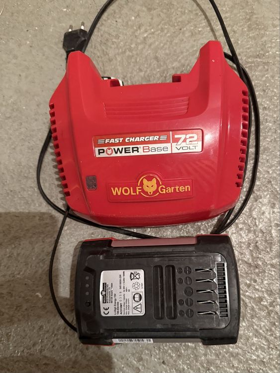 Wolf-Garten 72V Schnellladegerät inklusive 72V Li-Hi Akku (Gebraucht ...
