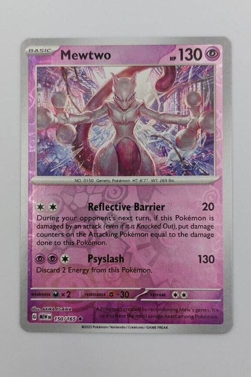 Mewtwo Reverse Holo (150/165 Set MEW 151) NM / ENG (Gebraucht) in ...