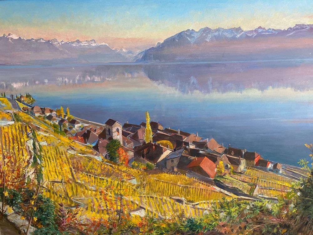 HERRMANN WERNER ÖLGEMÄLDE VOM GENFERSEE | Acheter sur Ricardo