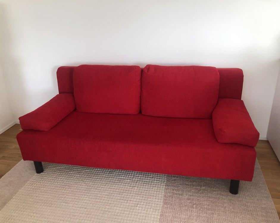 Sofa rot (Gebraucht) in Rombach für CHF 90 – nur Abholung auf Ricardo ...