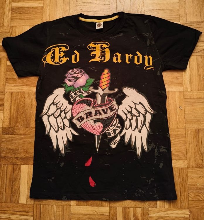 Ed Hardy Love Brave Hate T-shirt M Girl (Neuf (Voir description)) à ...