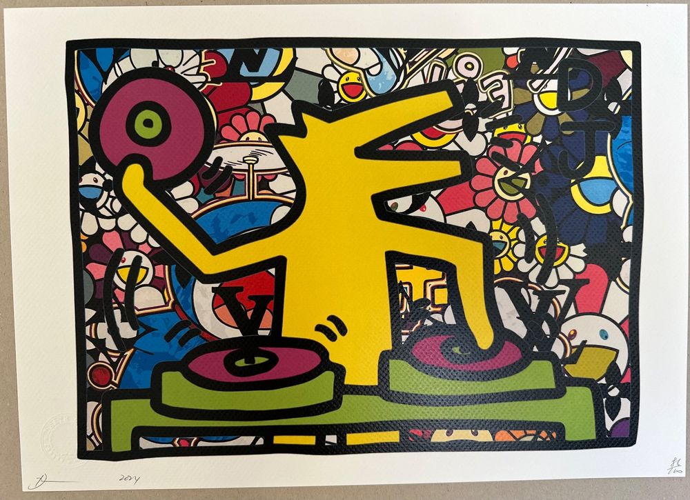 Death: Keith Haring Dog, POP Art, signiert 86/100 (Neu (gemäss ...