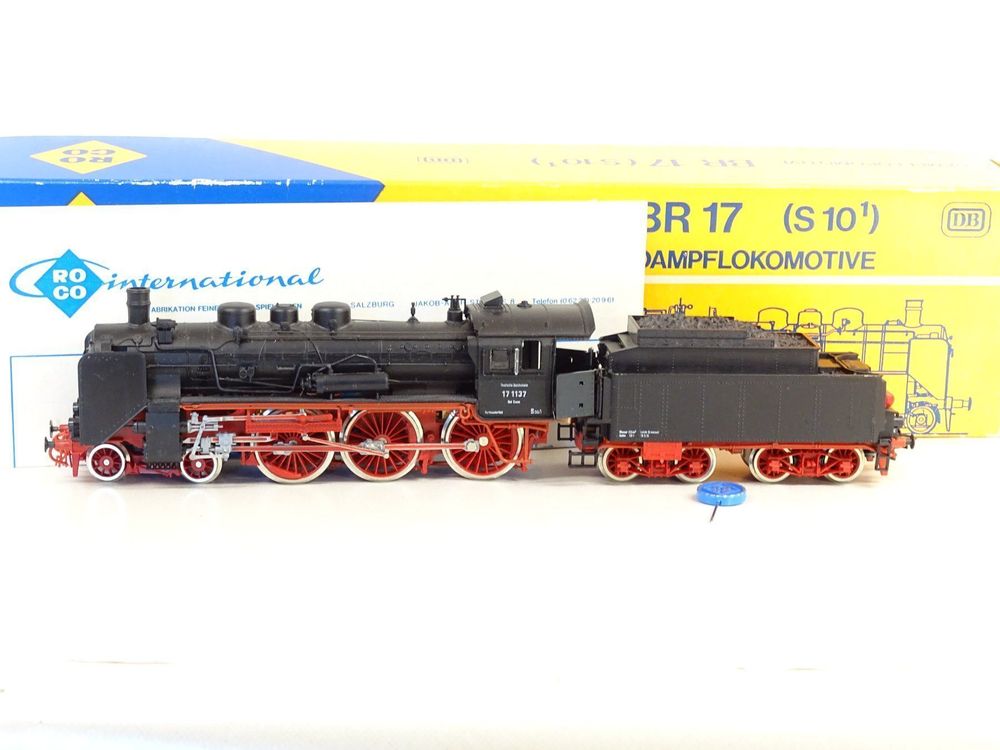 Roco 04115A Dampflok BR17 1137 DR, Schwarz, H0,GS/DC,OVP (Gebraucht) in ...