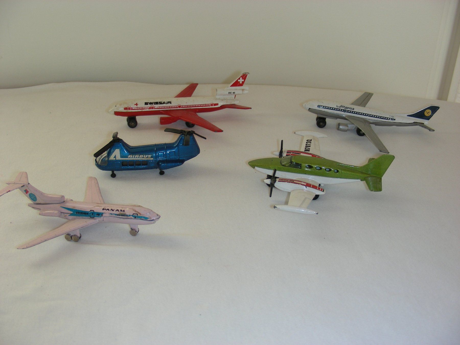 Matchbox Konvolut Flugzeuge, Vintage, Swissair Boing 727 usw (Gebraucht ...