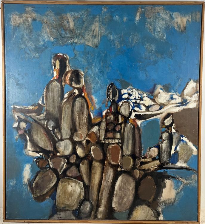 Georges Item (1927-1990) Grosse Abstrakte Gemälde (Gebraucht) in Root für CHF 134 – mit ...