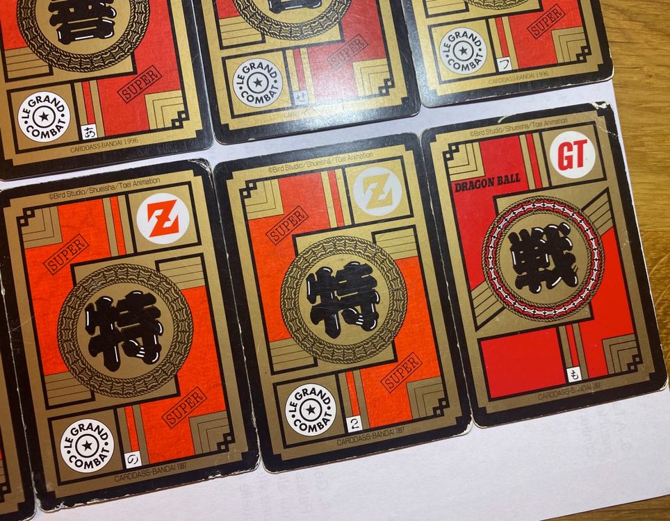 10 cartes Dragon Ball Carddass Grand Combat Super Battle | Kaufen auf ...