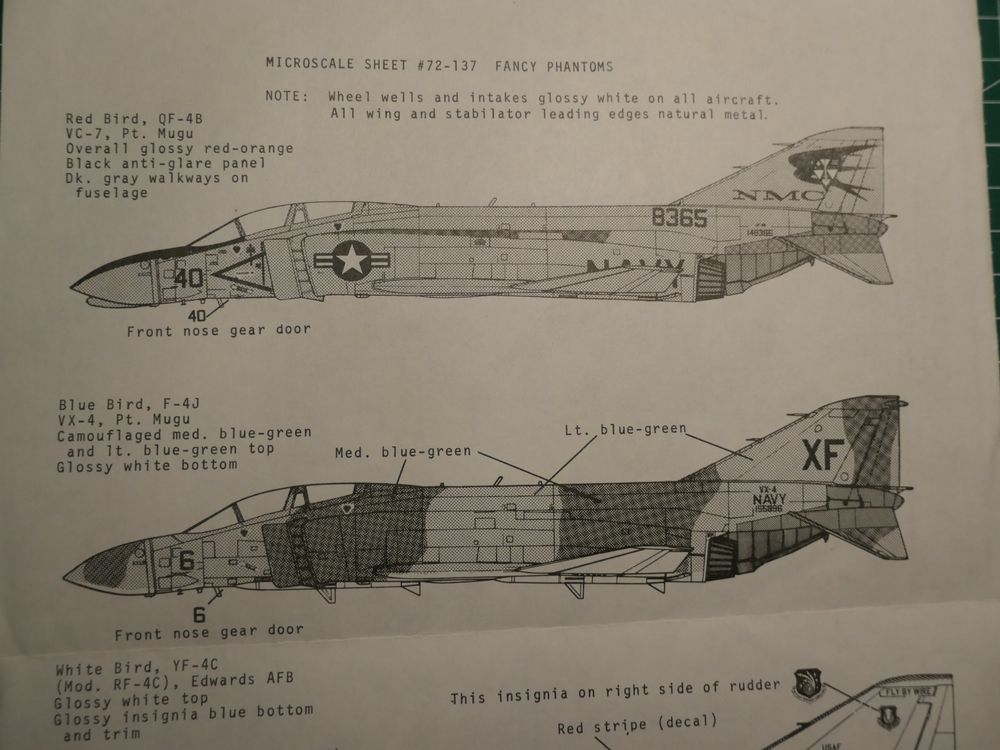1/72 F-4J QF-4B YF-4C Phantom - Playboy Bunny - Decals (Gebraucht) in ...