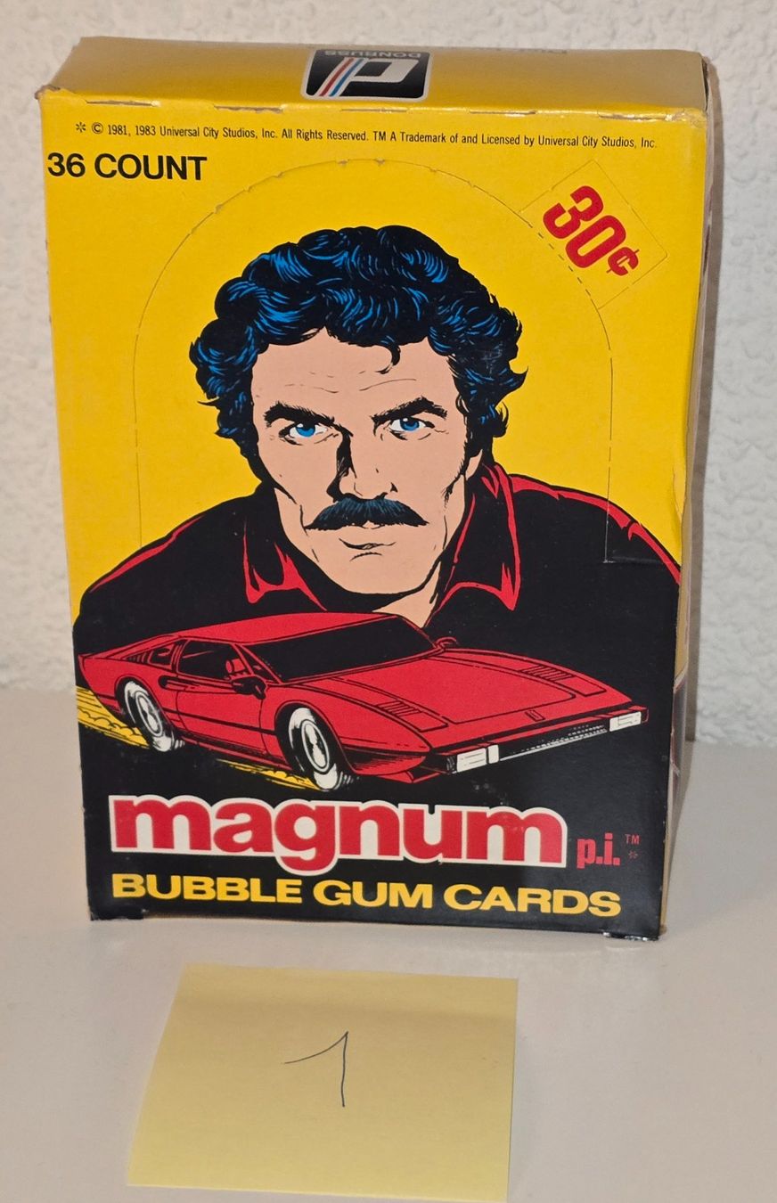Magnum P.I. TV Show Bubble Gum Sammelkarten 36 Booster Box 》 (Neu ...