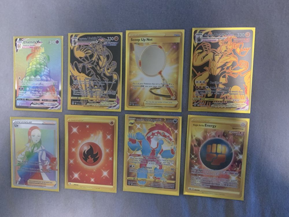 8 Gold and rainbow pokemon cards (Neu (gemäss Beschreibung)) in ...