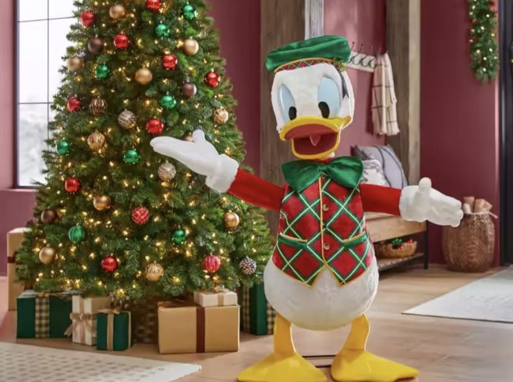 Figurine animatronic Donald 1 m30 chante et bouge (Neu und originalverpackt) in Saxon für CHF ...