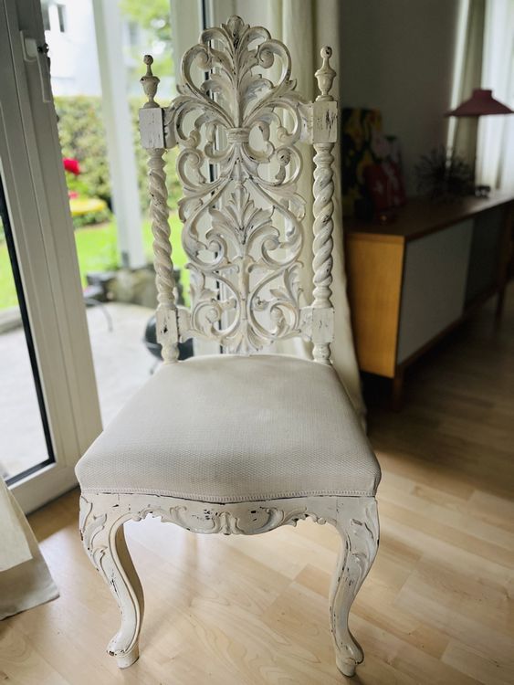 Stuhl Landhausstil Weiss