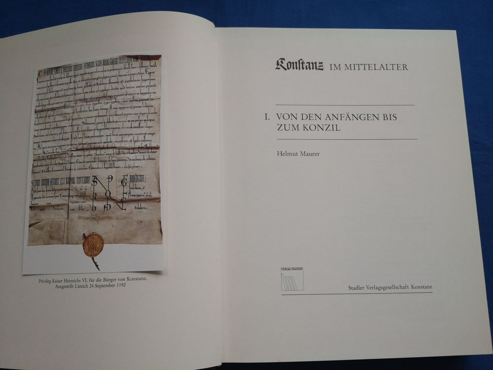 Geschichte der Stadt Konstanz *2 Bände Mittelalter | Kaufen auf Ricardo